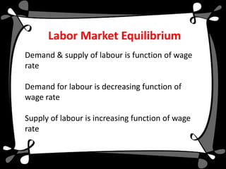 Classical theory of employment | PPTX