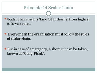 Fayol's principle of management and scientific techniques of taylor ...