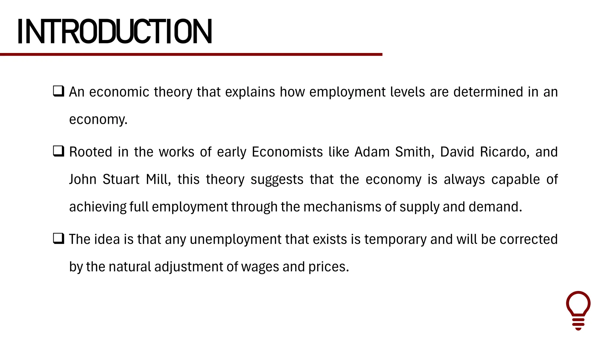 Classical Theory of Income, Output & Employment | PDF