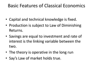 Classical theory of employment | PPTX