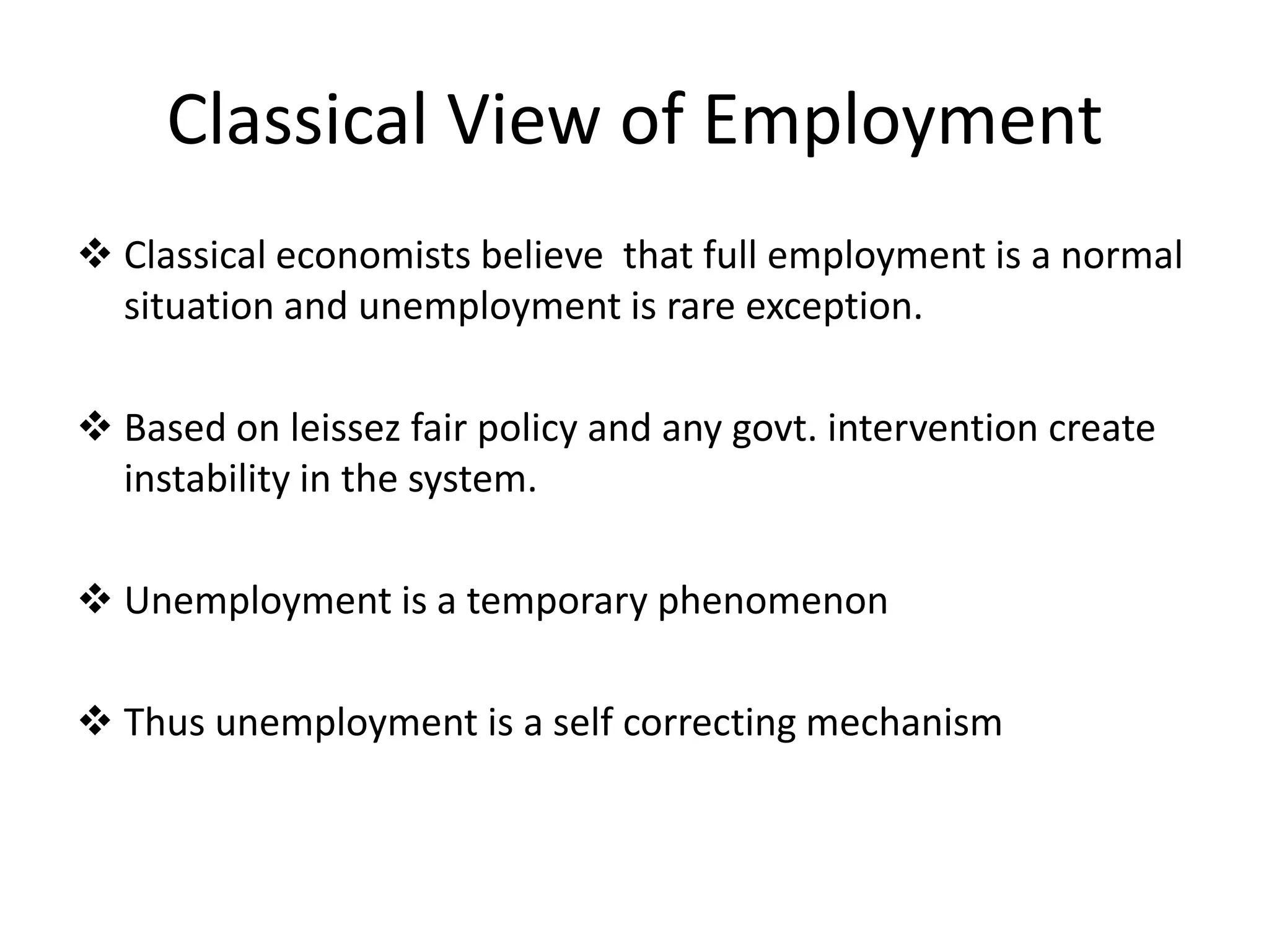 Classical theory of income and emply | PPTX