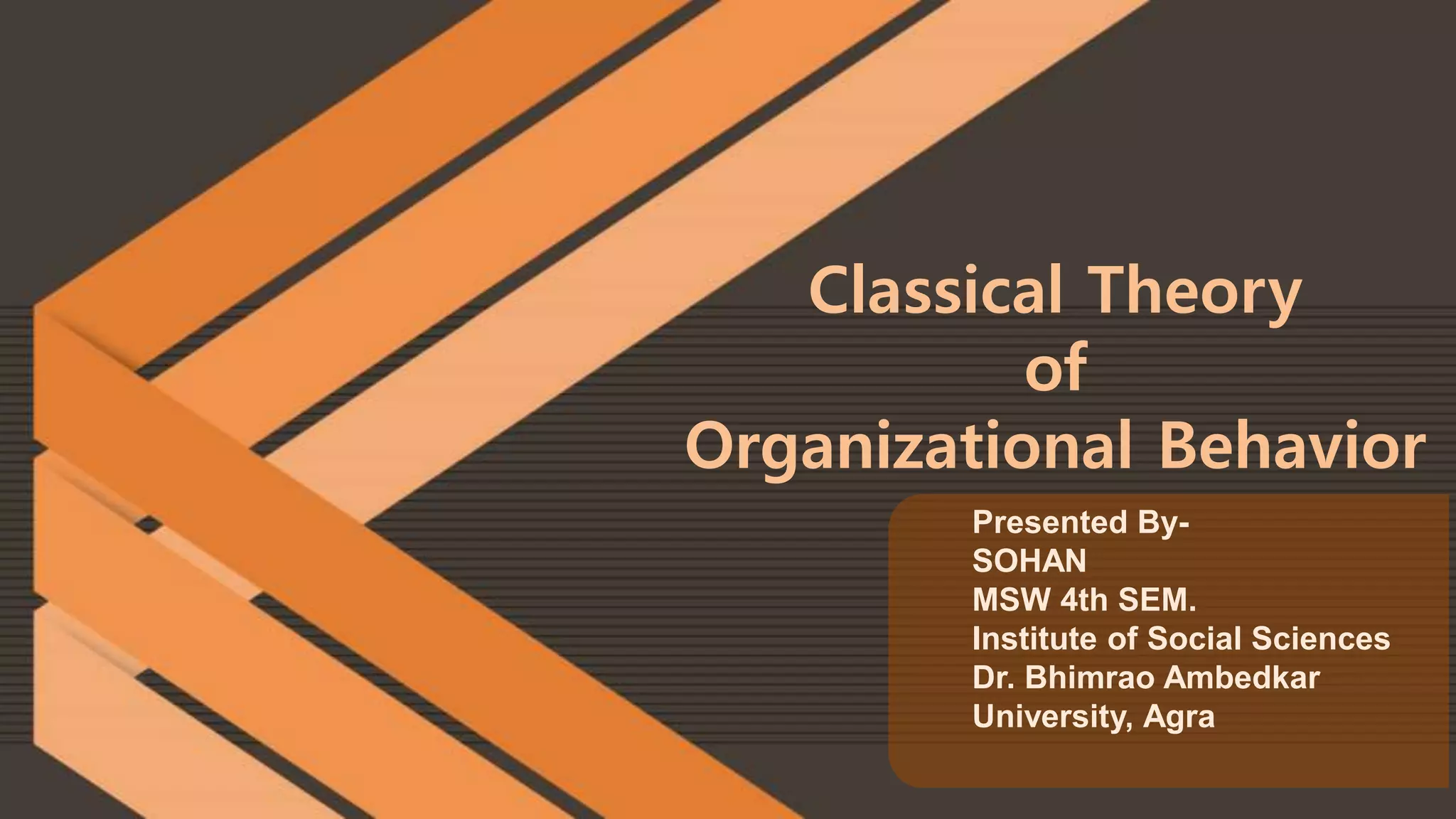 Classical theory ppt | PPTX
