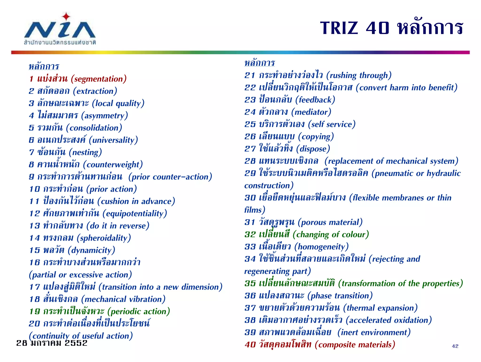 Classical Triz Workshop By Pantapong | PDF