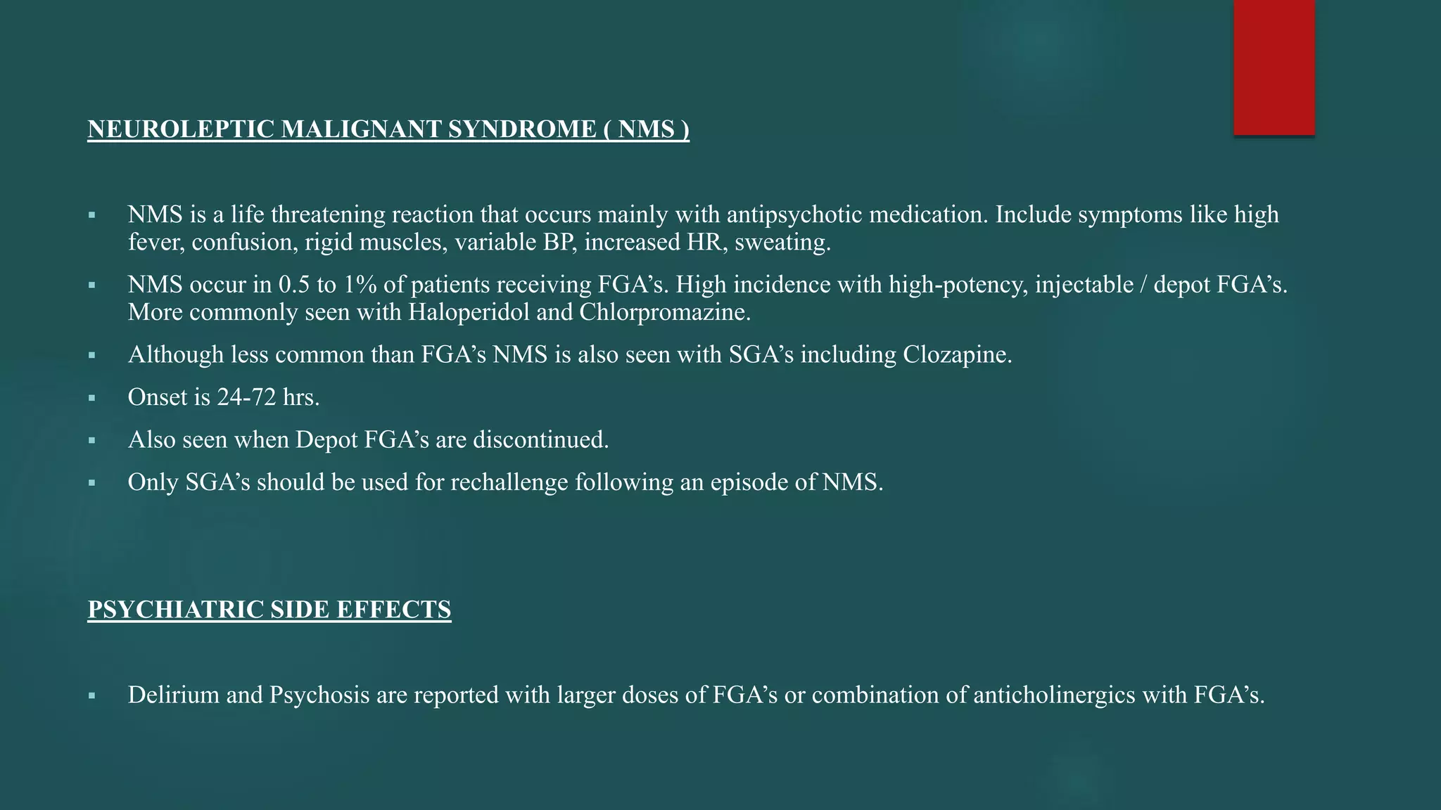 Classical versus atypical antipsychotics | PPTX
