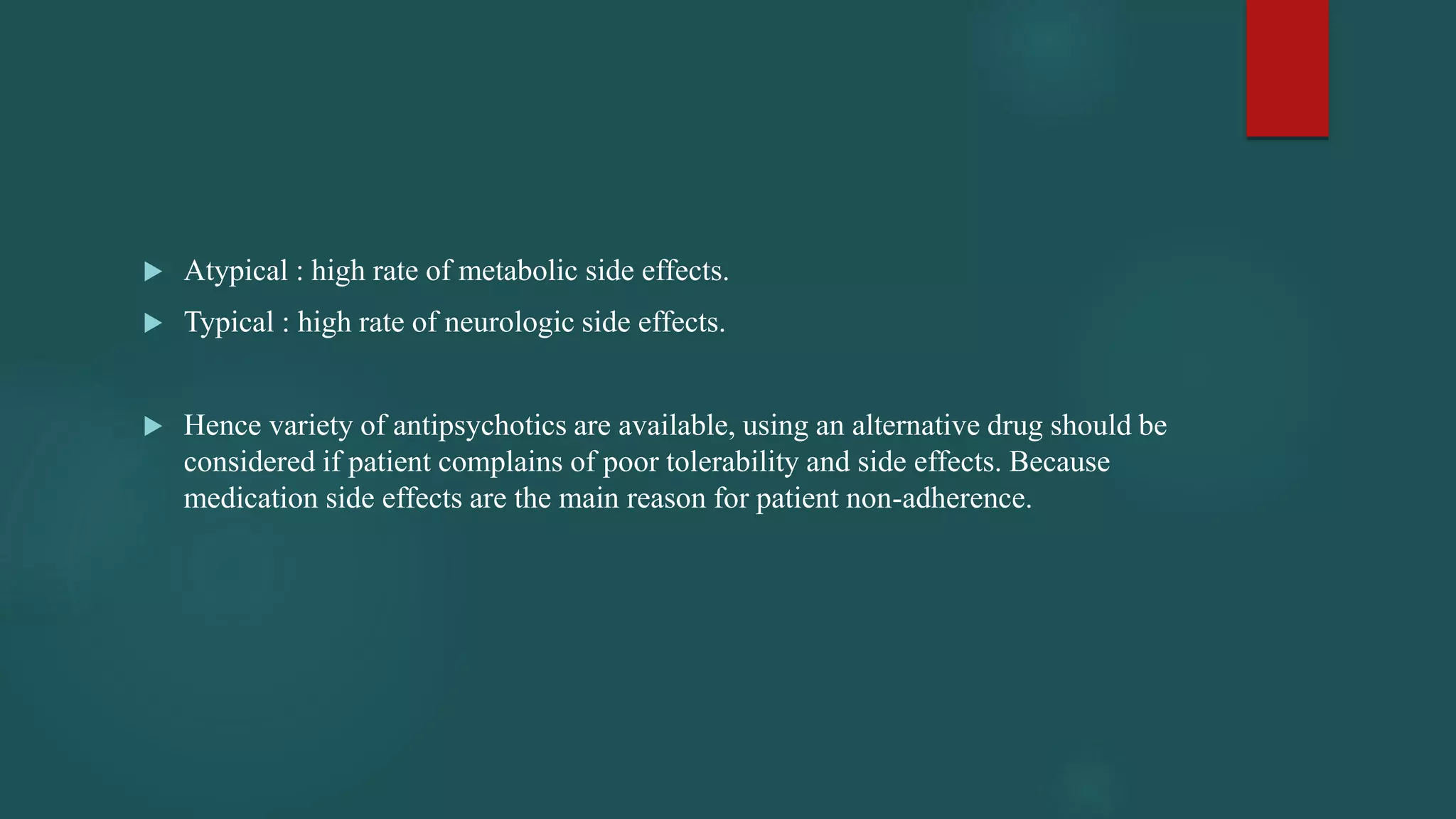 Classical versus atypical antipsychotics | PPTX