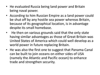 Classical views of geopolitics | PPTX