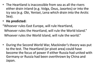 Classical views of geopolitics | PPTX