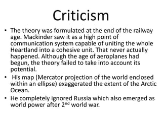 Classical views of geopolitics | PPTX