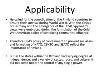 Classical views of geopolitics | PPTX