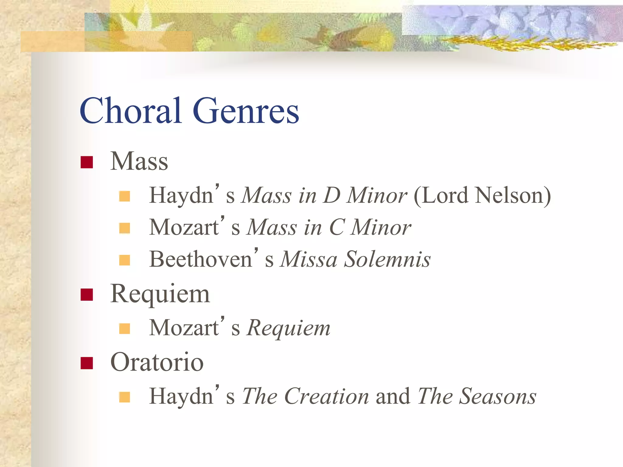 Classical Vocal Music | PPTX