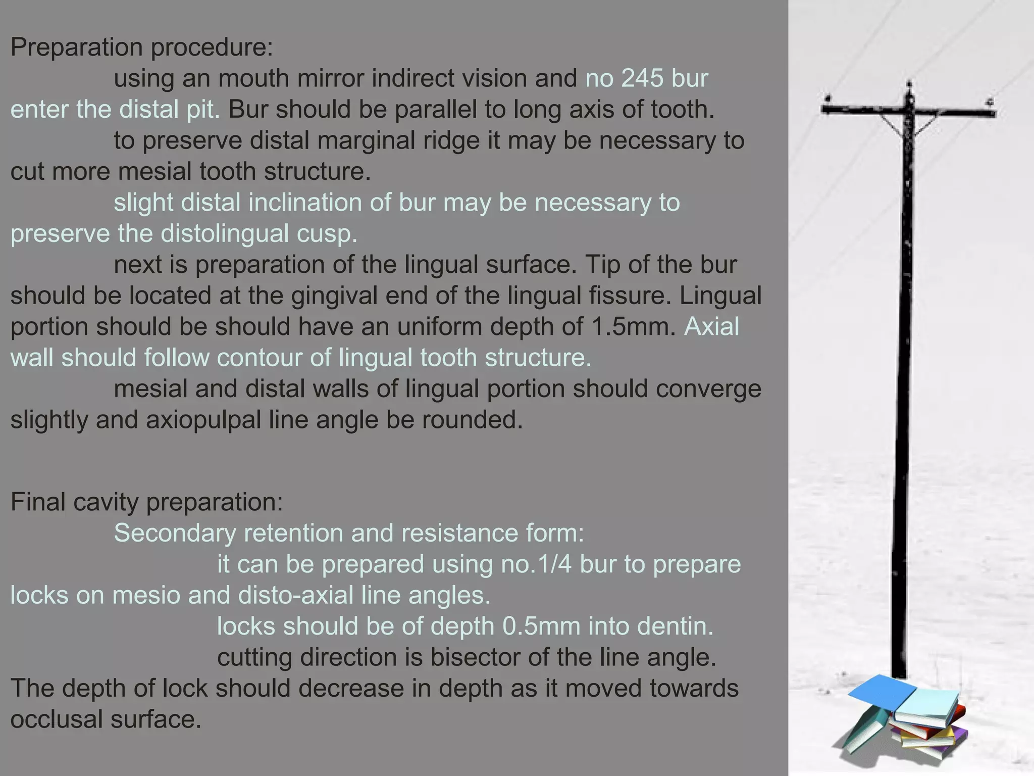 Class i cavity prep1 | PPT