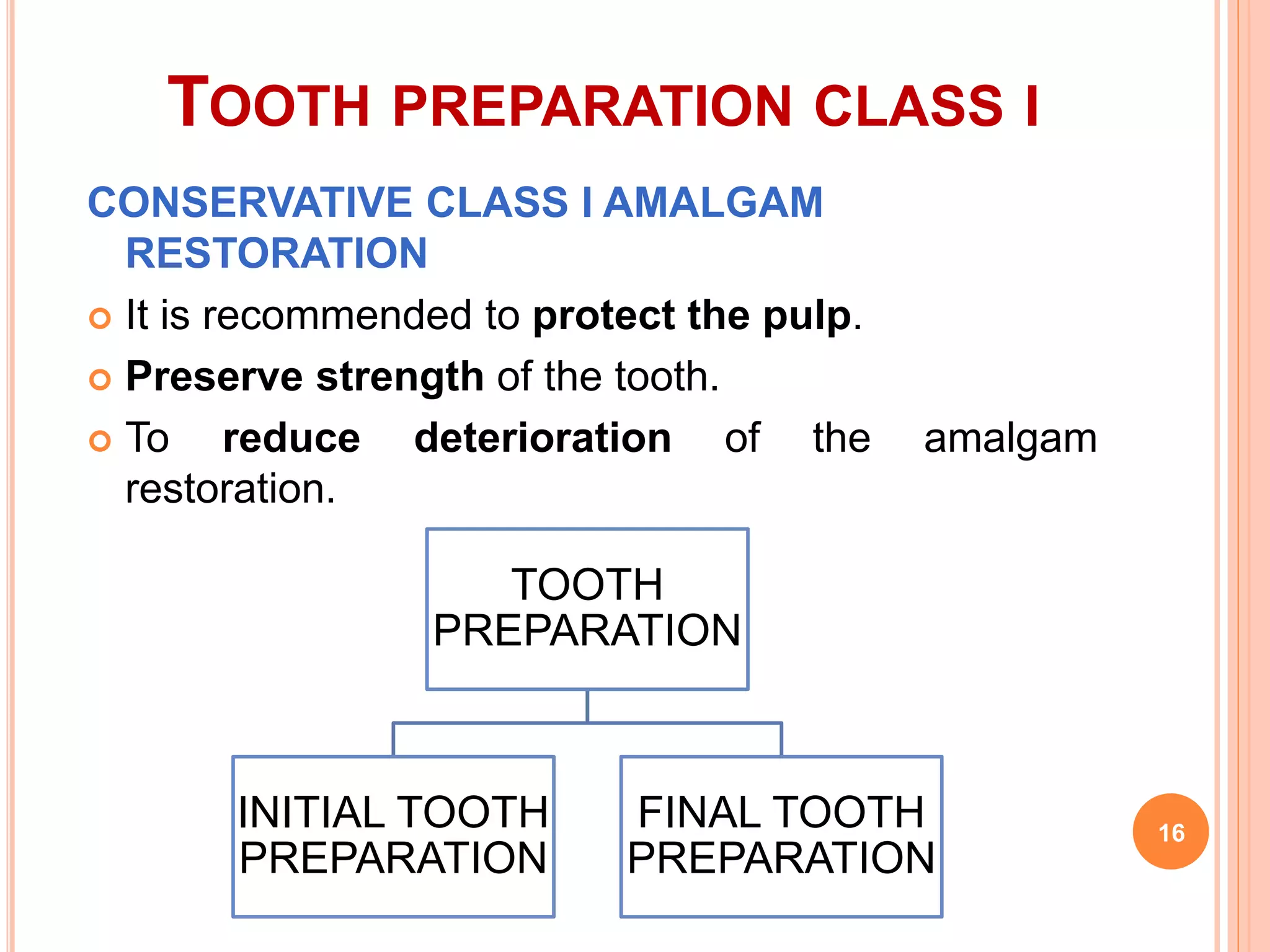 Class i cavity preparation | PPTX