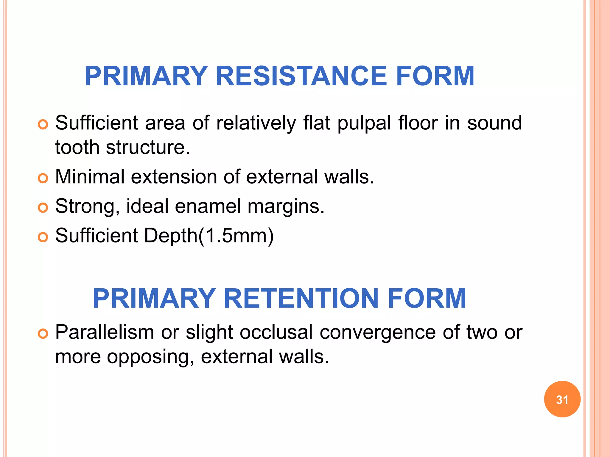 Class i cavity preparation | PPTX