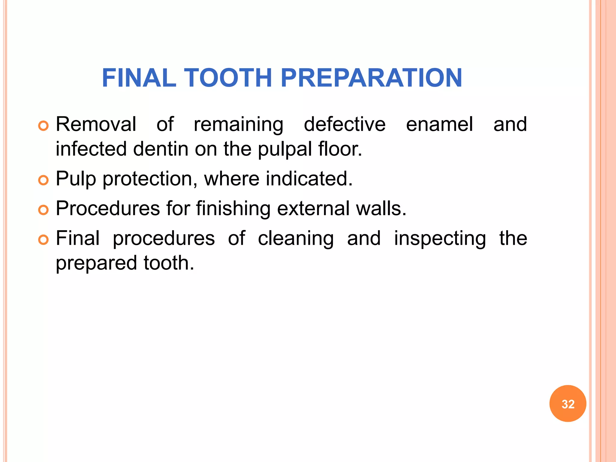 Class i cavity preparation | PPTX