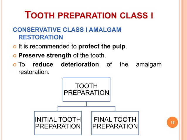Class i cavity preparation | PPTX