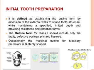 Class i cavity preparation | PPTX