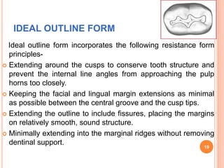 Class i cavity preparation | PPTX