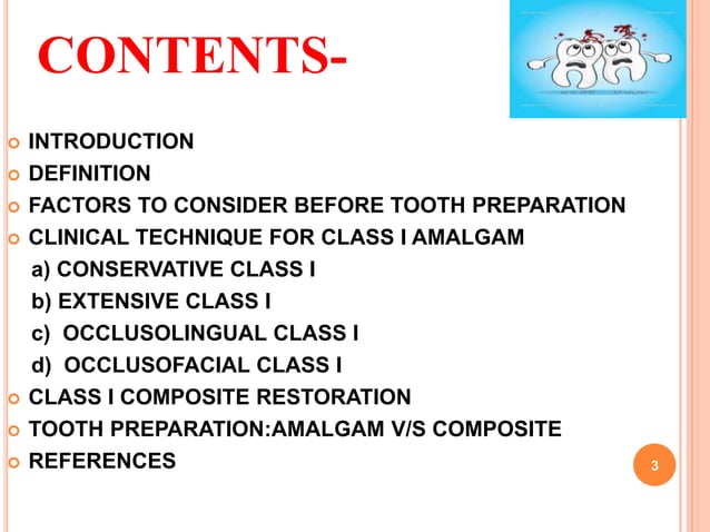 Class i cavity preparation | PPTX