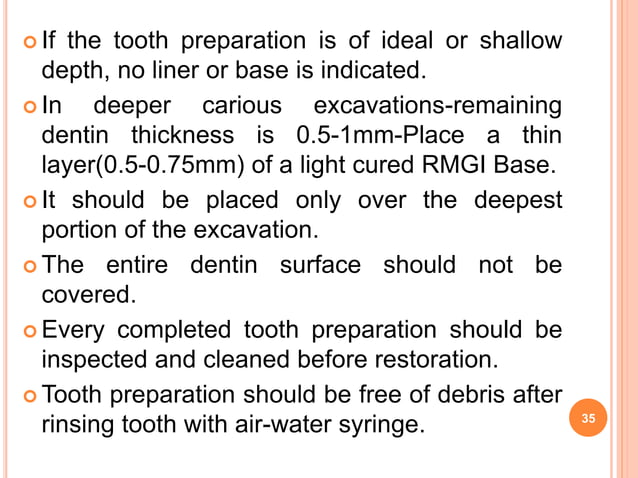 Class i cavity preparation | PPTX