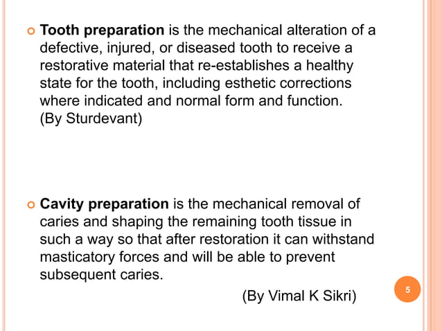 Class i cavity preparation | PPTX