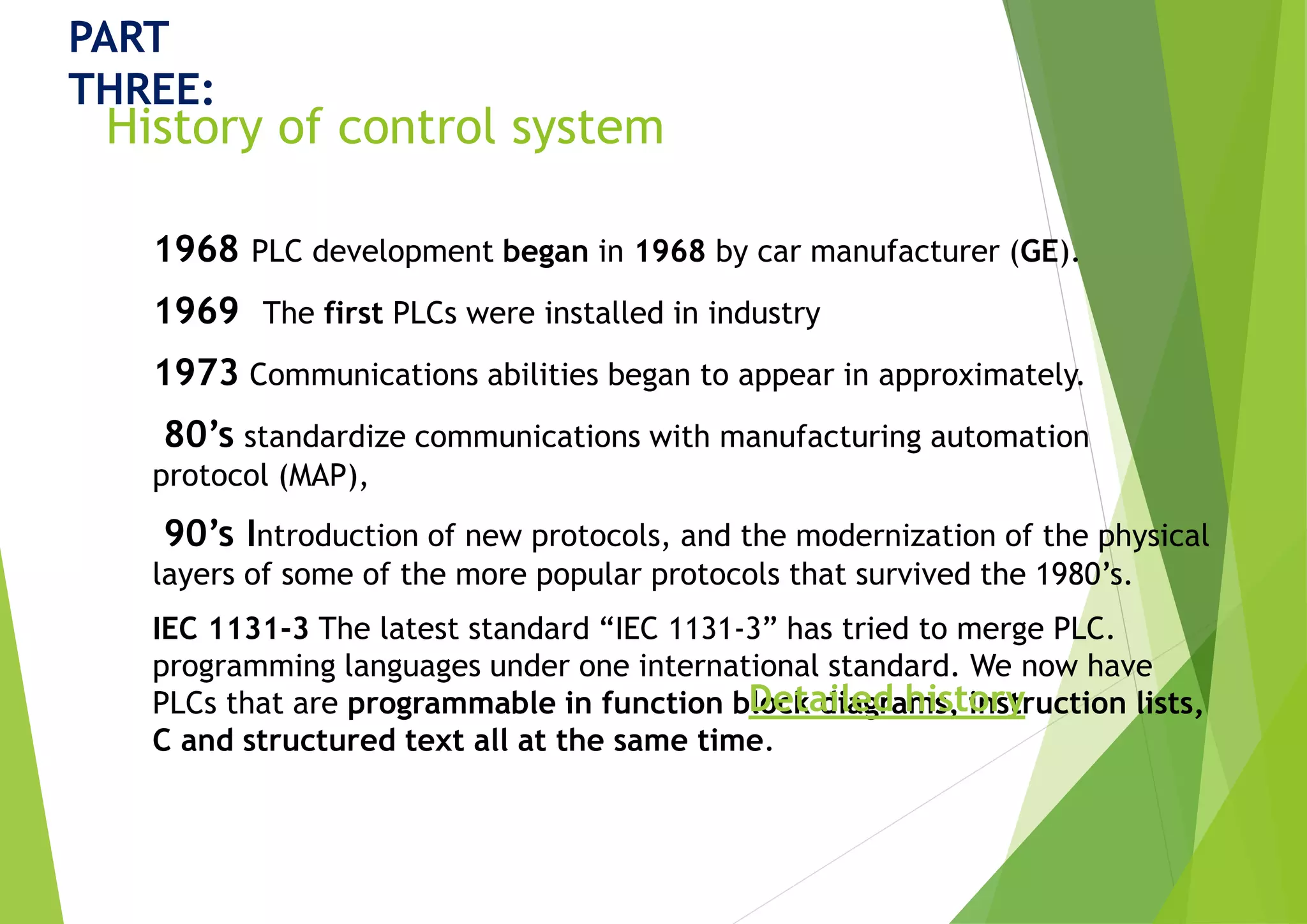 Classic control in industry | PPTX