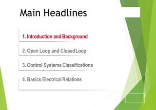 Classic control in industry | PPTX