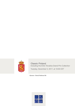 Classic Finland Including the Erkki Toivakka Grand Prix Collection | PDF