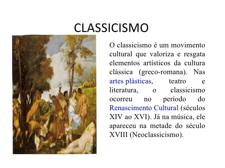 Classicismo