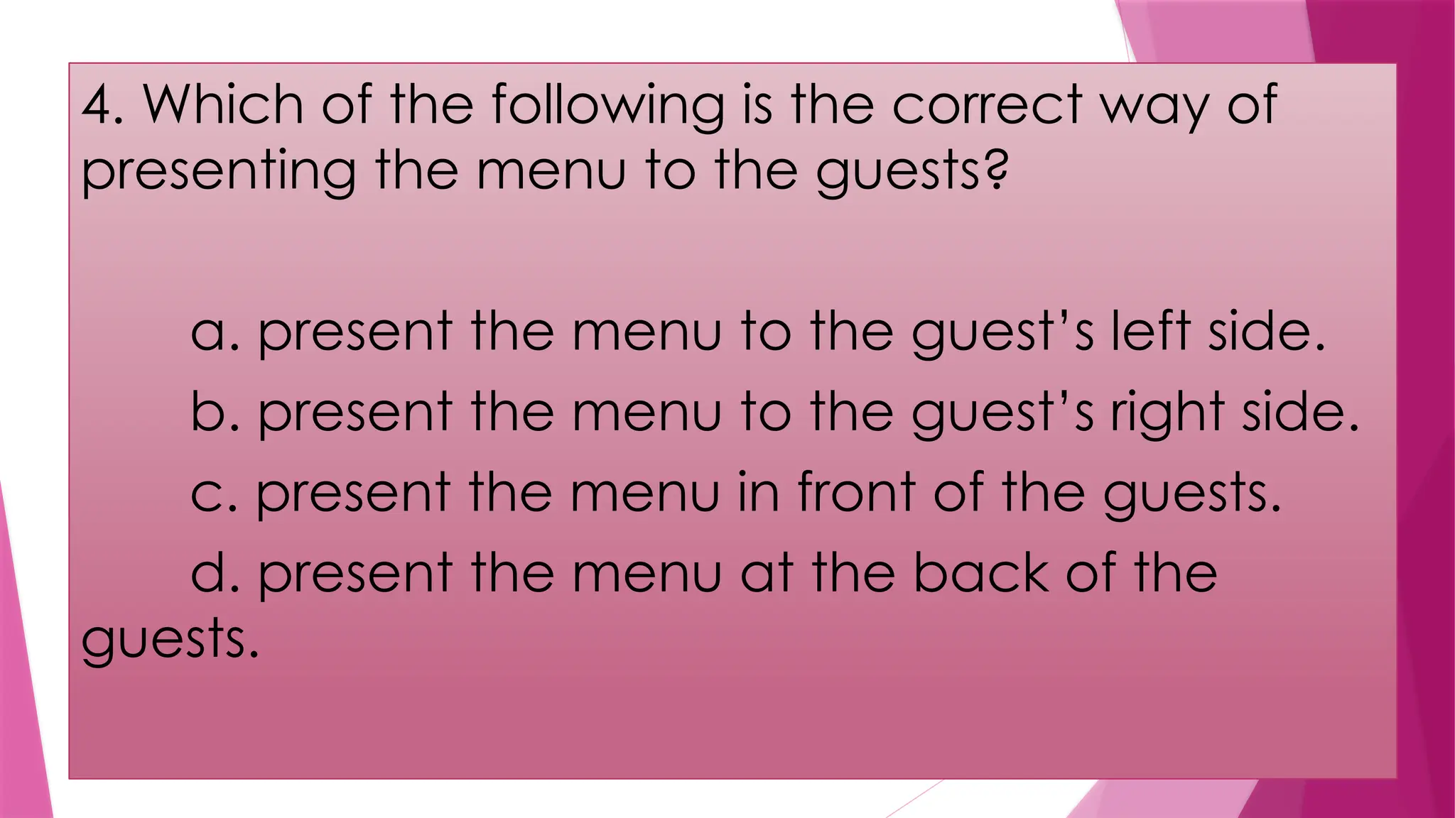 CLASSIC MENU SEQUENCE.pptxxxxxxxxxxxxxxx | PPTX