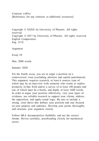 Classic Model for an Argument No one structure fits all wr | DOCX