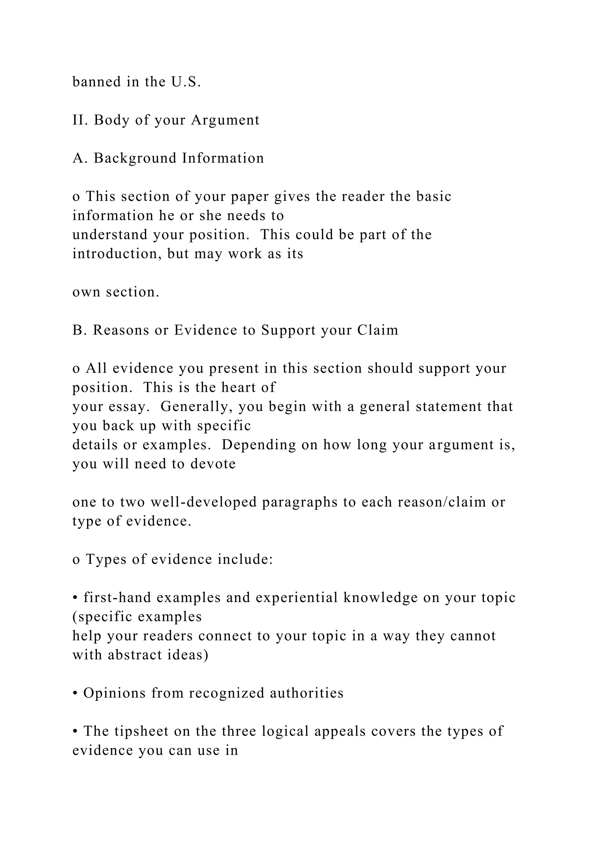 Classic Model for an Argument No one structure fits all writ.docx