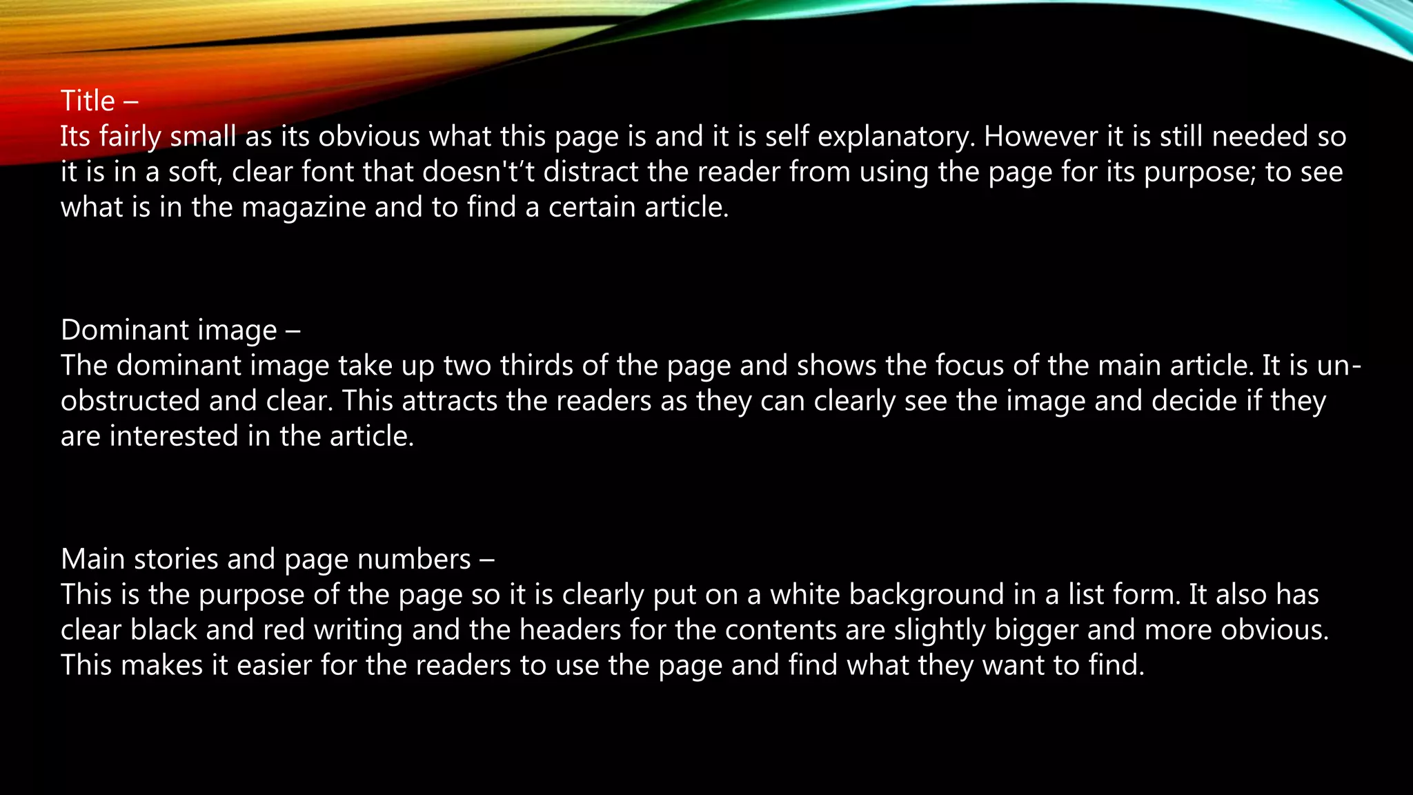 Classic rock contents deconstruction | PPT