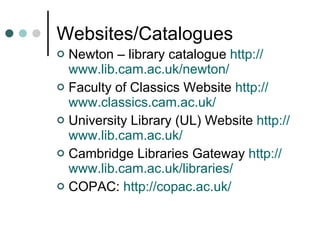 Classics electronic resources | PPT