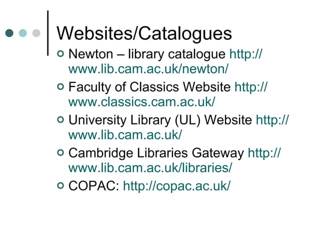 Classics electronic resources | PPT