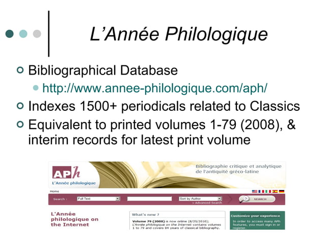 Classics electronic resources | PPT