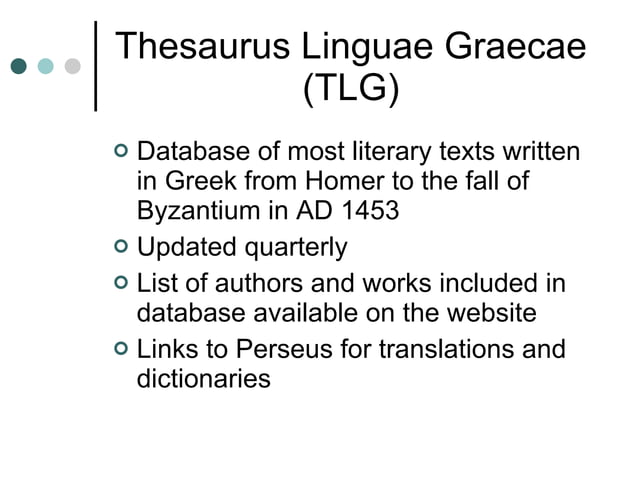 Classics electronic resources | PPT