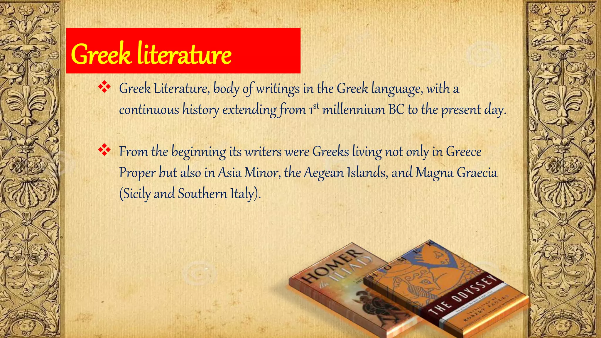 Role of Destiny in Greek Literature | PPTX