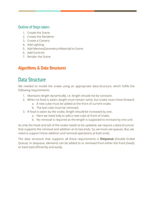 Snake Game Report | PDF