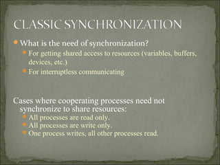 Classic synchronization | PPT