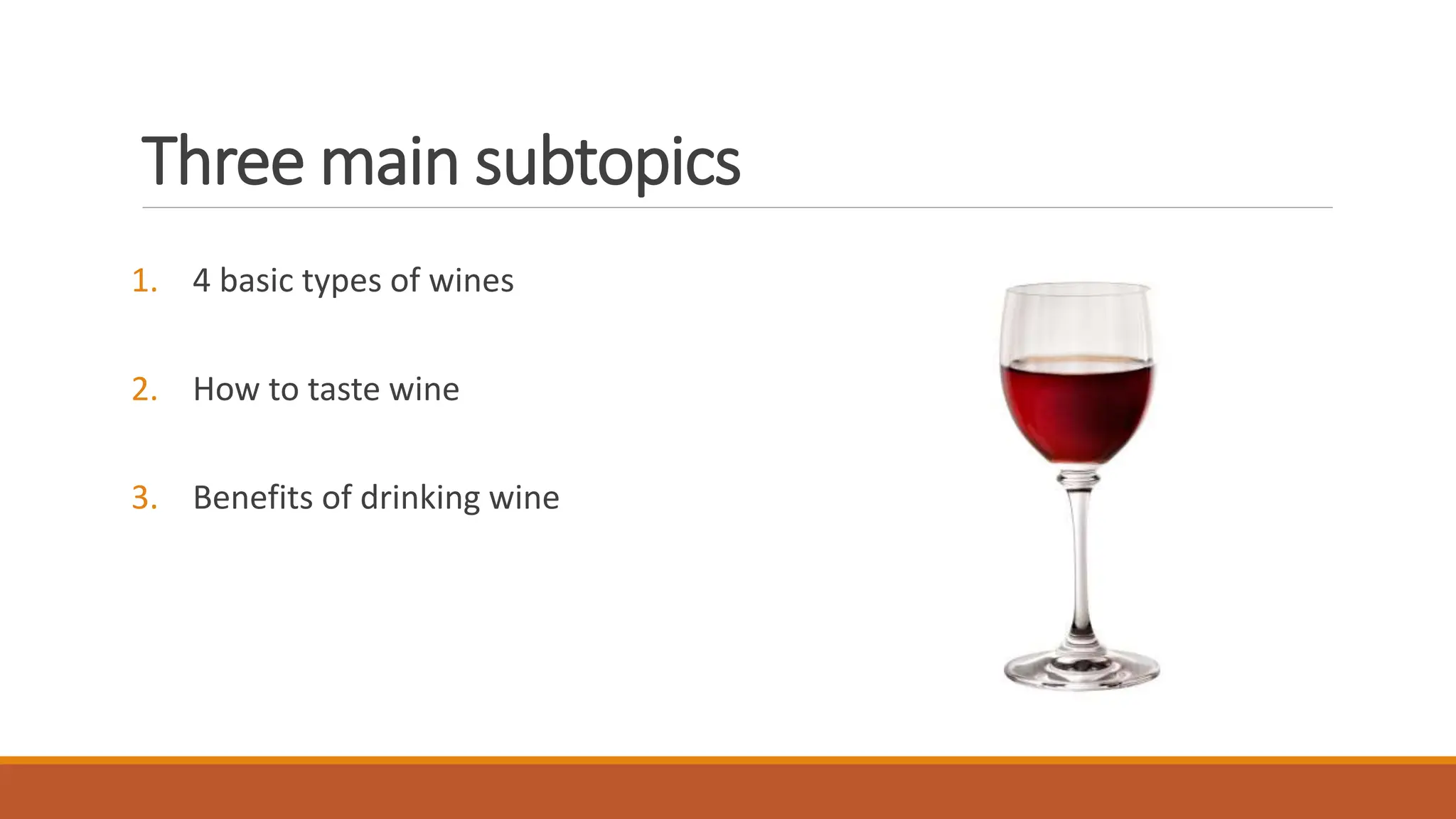 Classic Wine Presentation in English Class | PPTX
