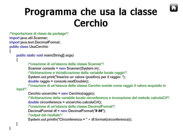 Classi e oggetti java | PDF