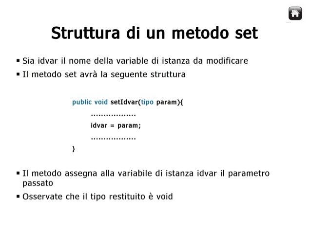 Classi E Oggetti Java