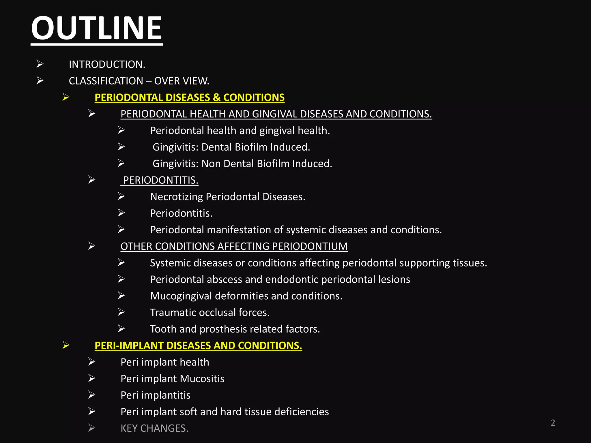 AAP 2017 CLASSIFICATION OF PERIODONTAL DISEASE PART 1 | PPTX