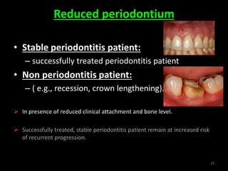 AAP 2017 CLASSIFICATION OF PERIODONTAL DISEASE PART 1 | PPTX
