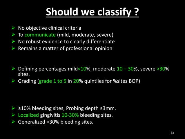 AAP 2017 CLASSIFICATION OF PERIODONTAL DISEASE PART 1 | PPT