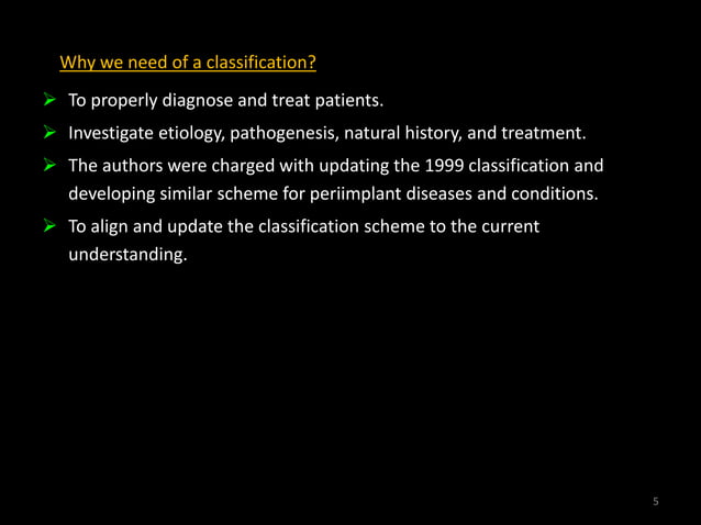AAP 2017 CLASSIFICATION OF PERIODONTAL DISEASE PART 1 | PPTX | Dental ...