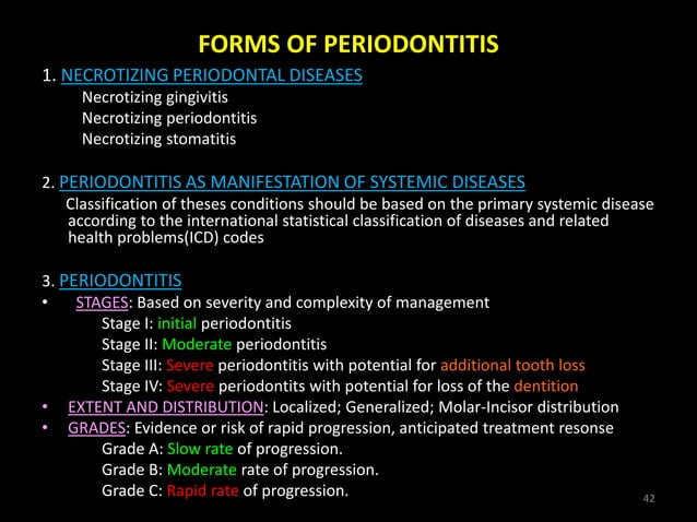 AAP 2017 CLASSIFICATION OF PERIODONTAL DISEASE PART 1