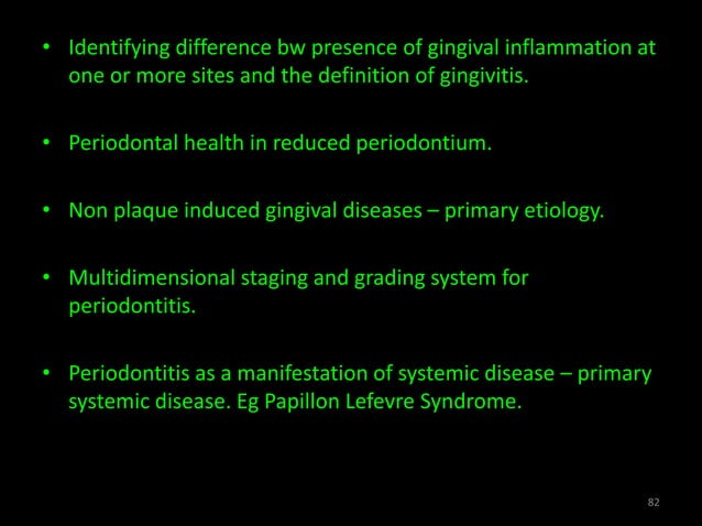 AAP 2017 CLASSIFICATION OF PERIODONTAL DISEASE PART 1