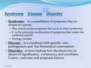 CLASSIFCTN (2).pptx | Brain and Nervous System Disorders | Diseases and ...