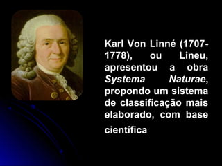 Slides da aula de Biologia (Renato) sobre Classificação dos Seres Vivos ...